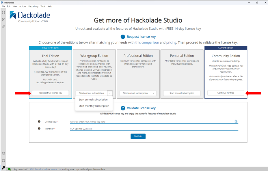 Software registration